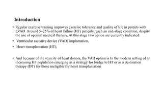 Exercise Training Recommendation For Individual With Left Ventricular ...