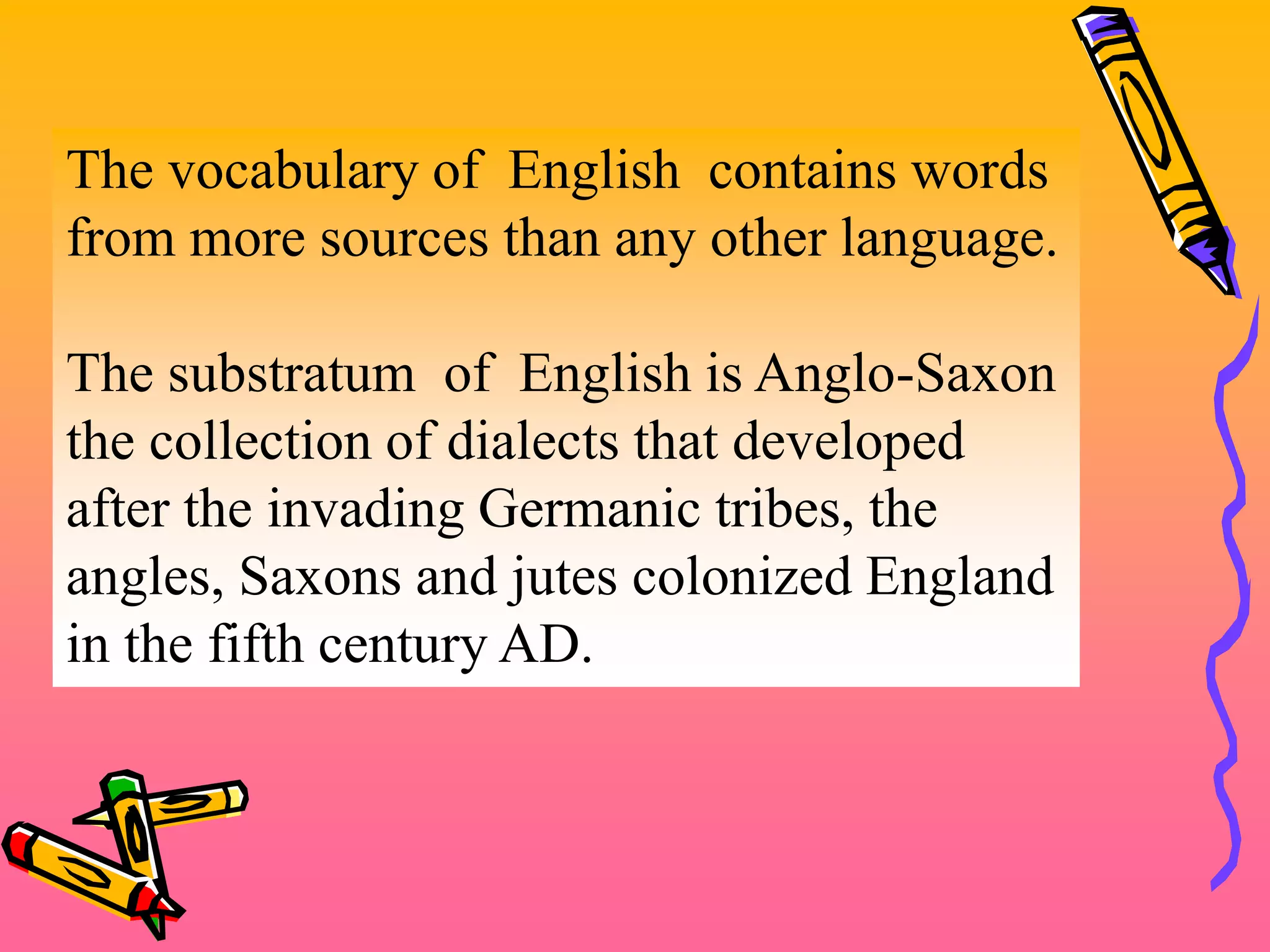 Where English words came from | PPT