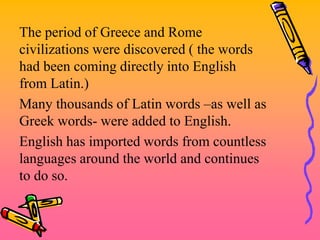 Where English words came from | PPT