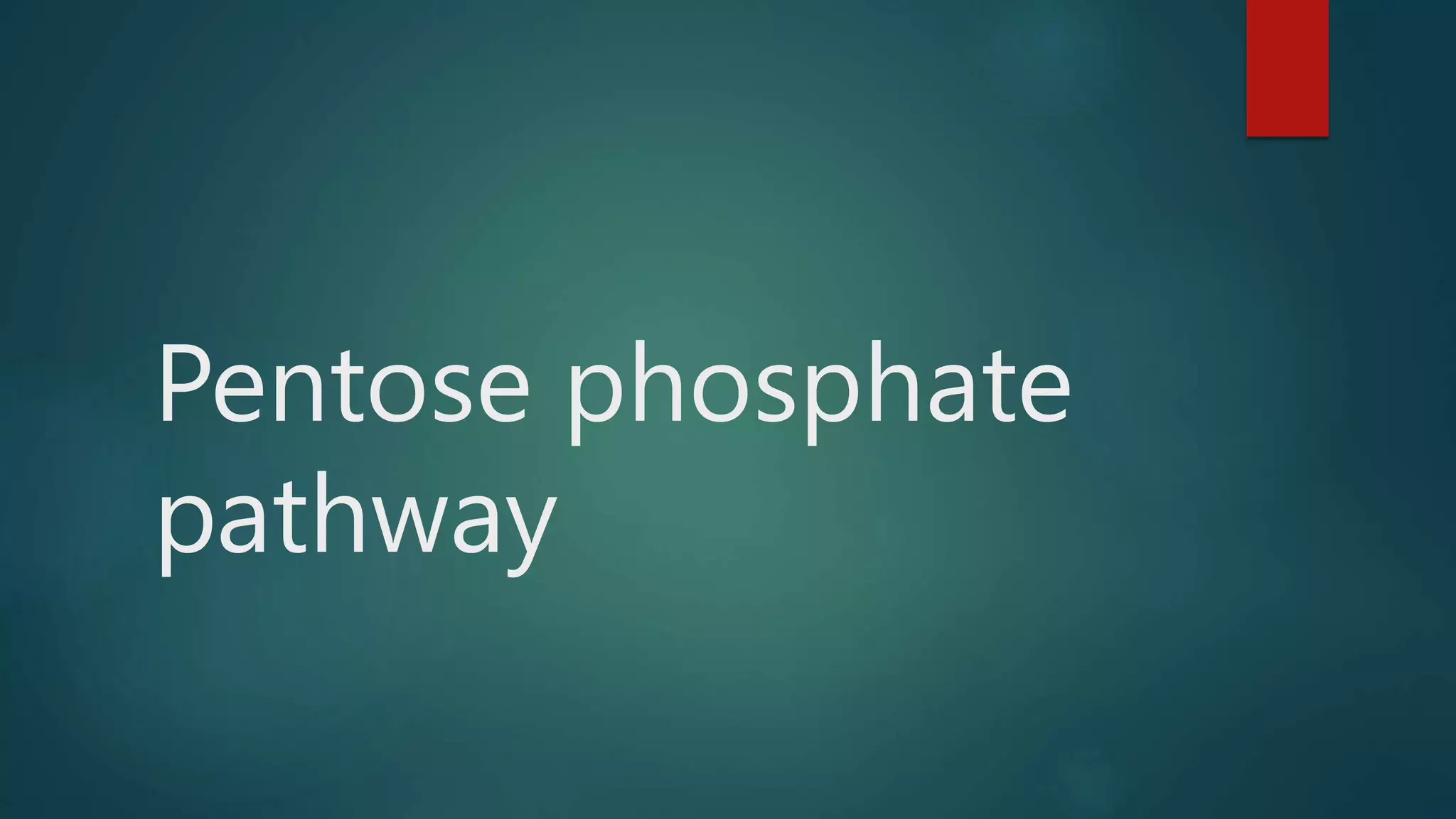 Pentose Phosphate Pathway | PPT