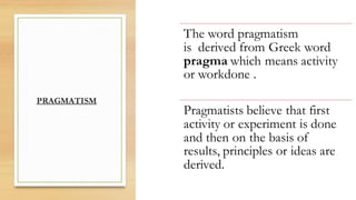 # Pragmatism | PDF