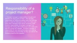 Project Management Advertising Job Role Powerpoint | PPTX