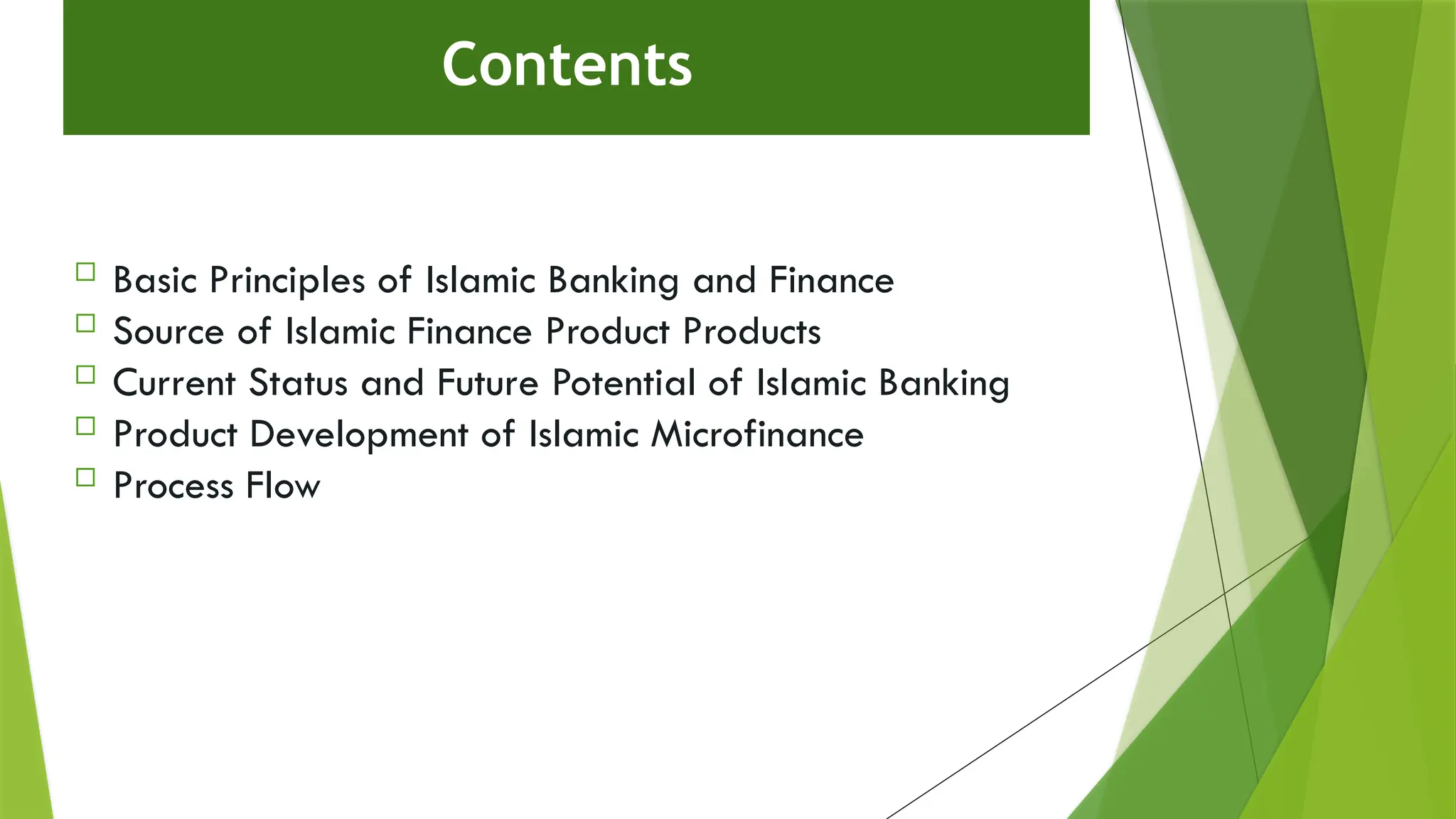 PRESENTATION ON ISLAMIC BANKING AND FINANCE | PPTX