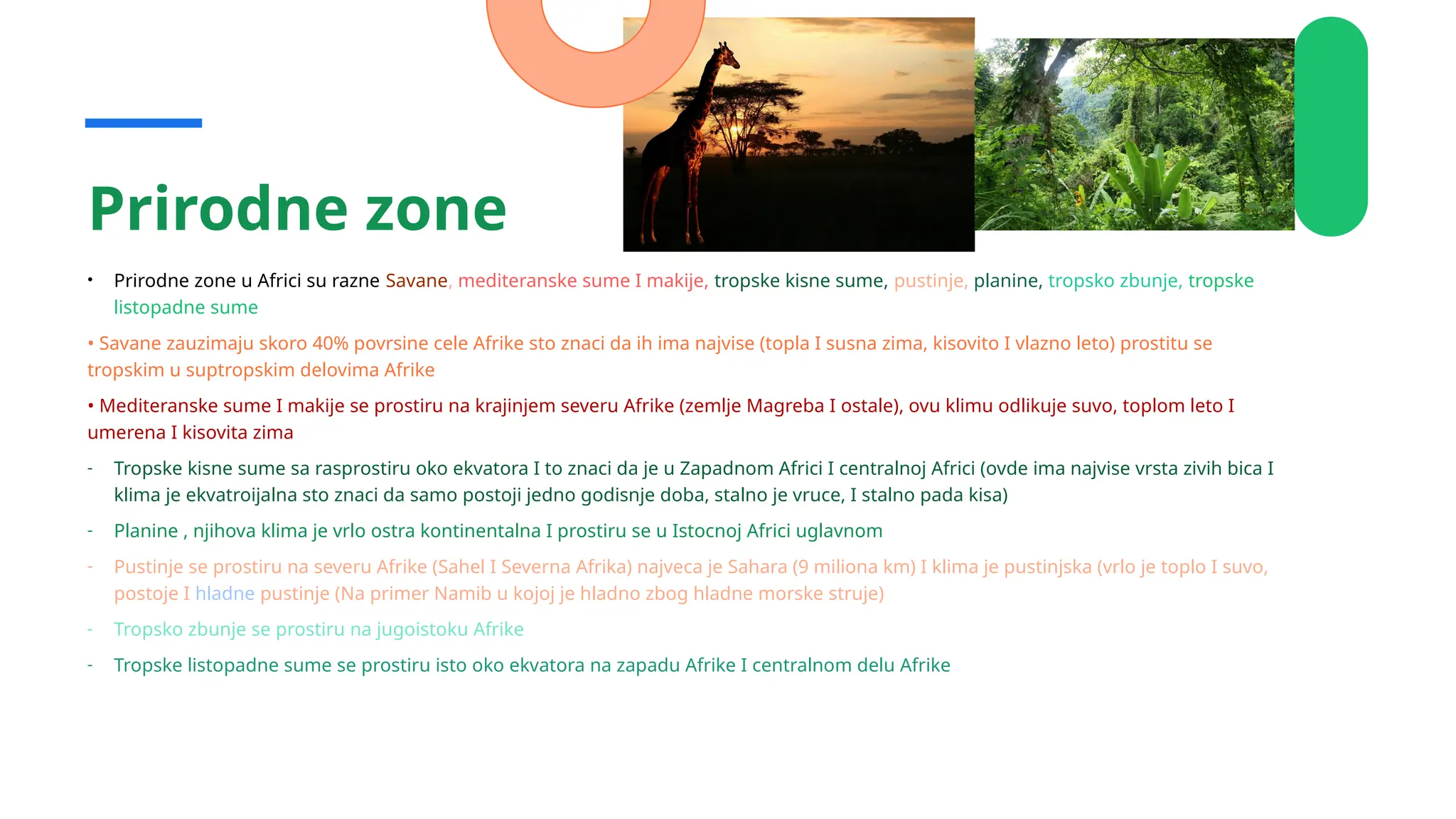 Afrika prezentacija za 7 razred (kratko objasnjeno) | PPTX