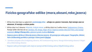 Afrika prezentacija za 7 razred (kratko objasnjeno) | PPTX