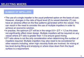 Mixing and agitation system for mixing process | PPT
