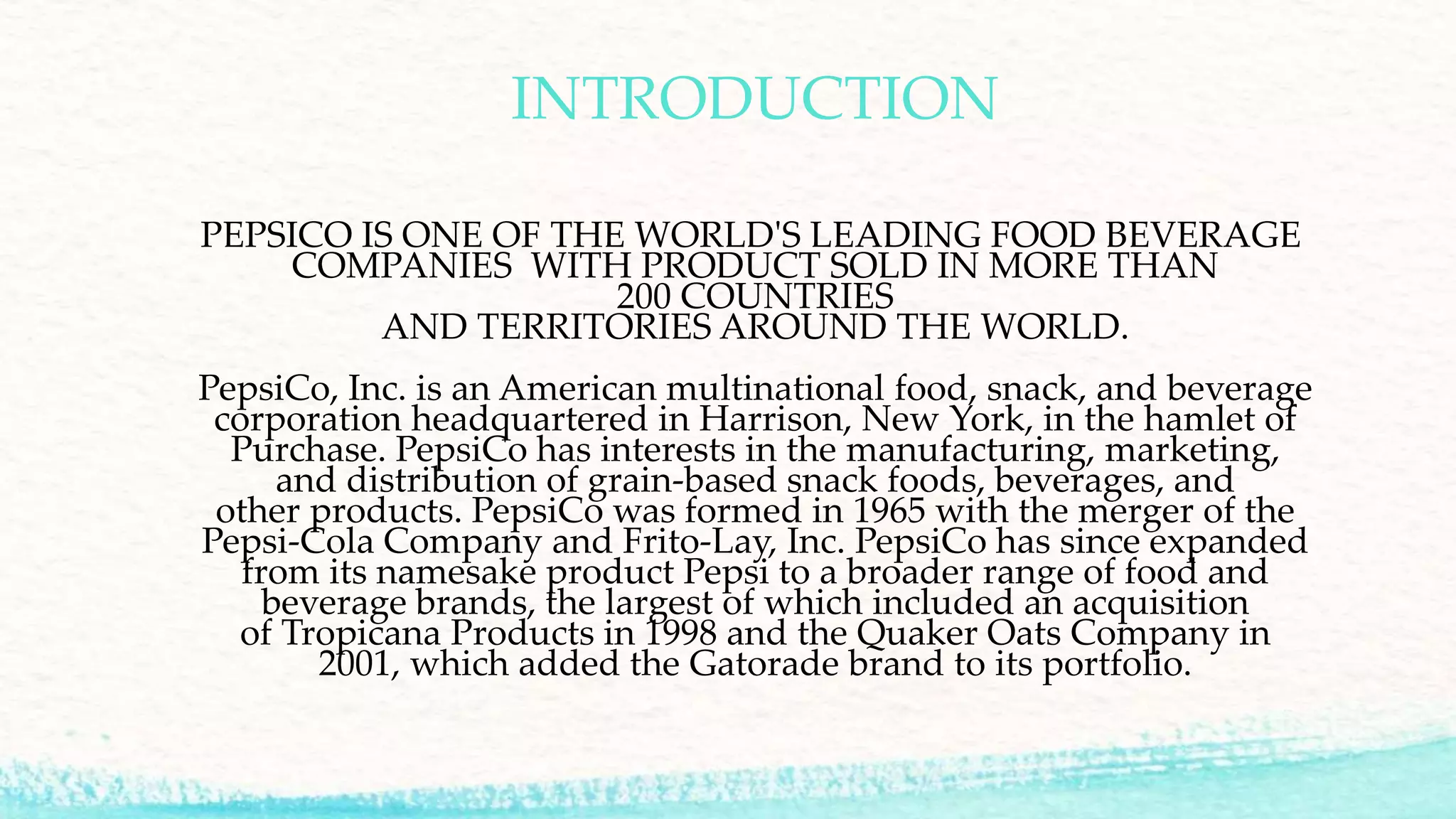 PEPSICO | PPT