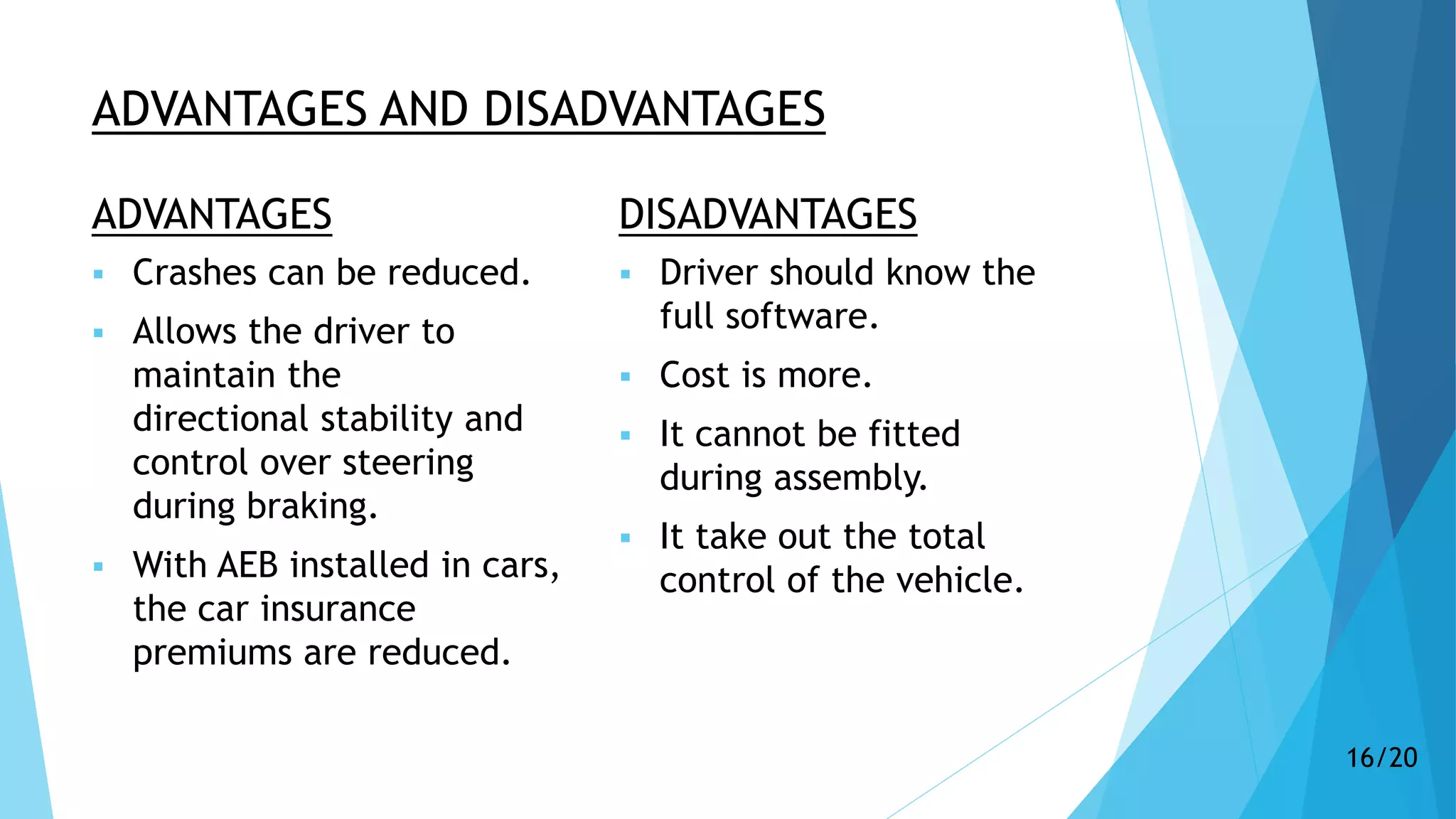 Automatic emergency braking | PPTX