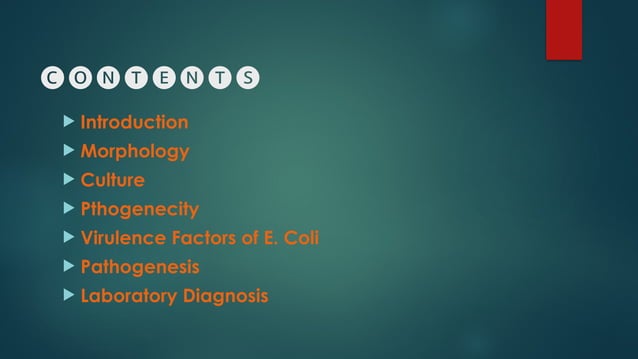 Medical Bacteriology - Escherichia coli-E. Coli | PPT