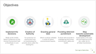 Environment Protection Act, 1986 and legislation | PPTX