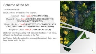 Environment Protection Act, 1986 and legislation | PPTX