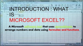 microsoft excel | PPTX