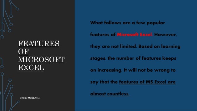 microsoft excel | PPT