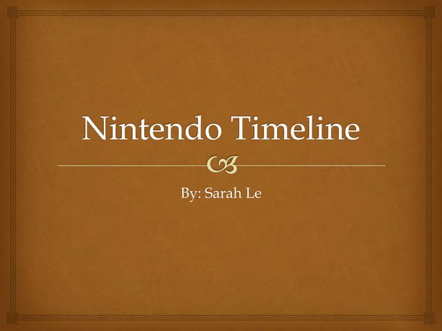 Timeline of Nintendo | PPTX | Home Entertainment Systems | Consumer ...