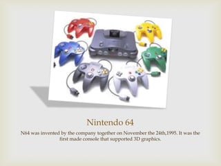 Timeline of Nintendo | PPTX | Home Entertainment Systems | Consumer ...