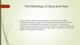 The Mythology of Zeus and Hera | PPTX