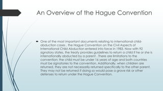 An Overview of the Hague Convention | PPTX