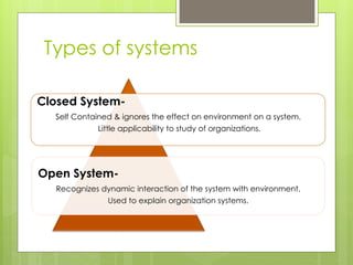 System Approach Theory