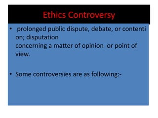 Ethical Dilemmas and controversies in Pakistani teachers | PPT