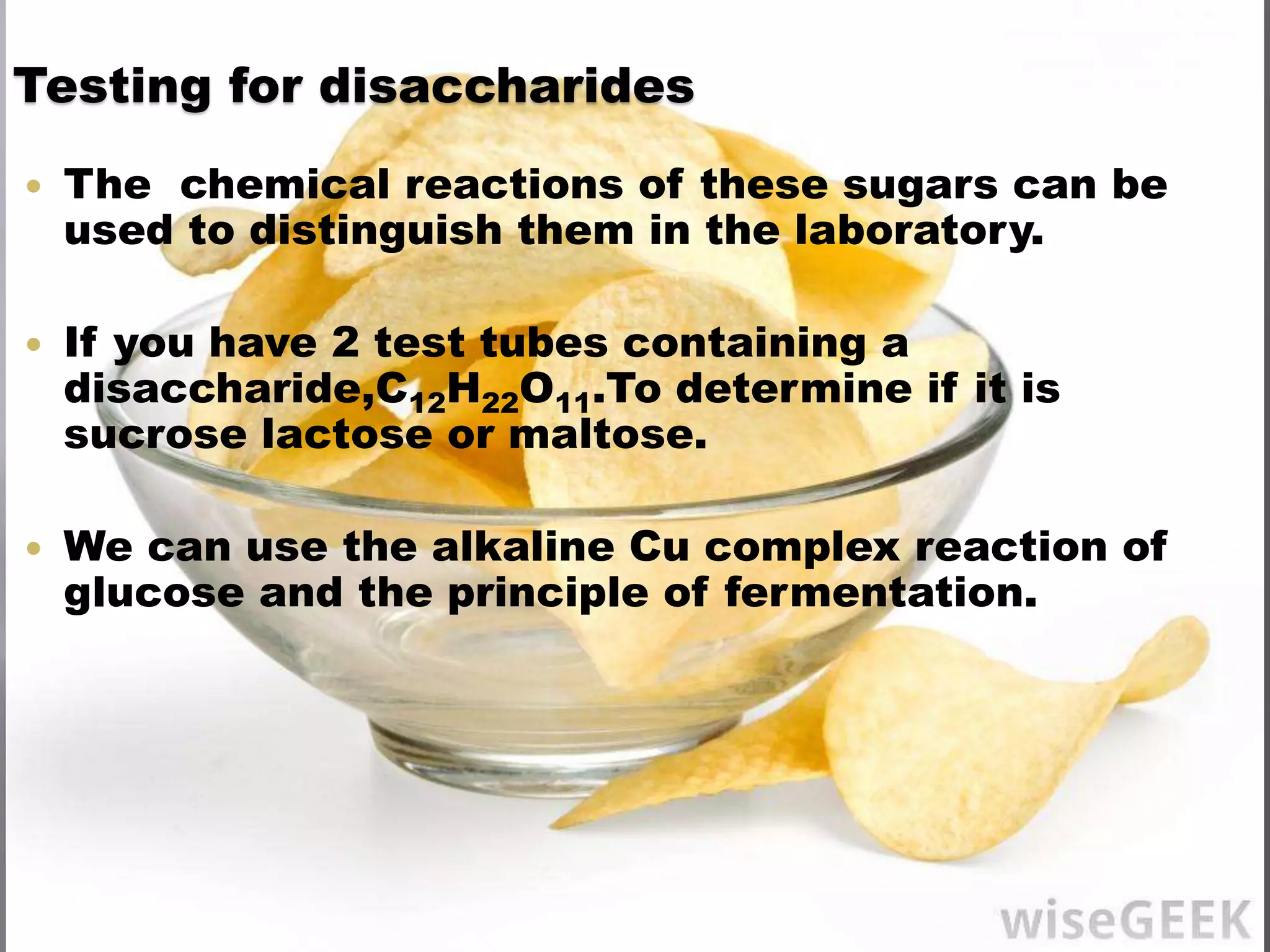Disaccharides and Polysaccharides | PPTX