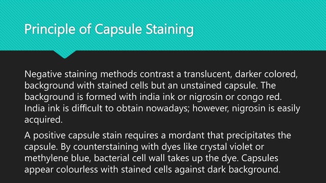 capsule staining | PPTX