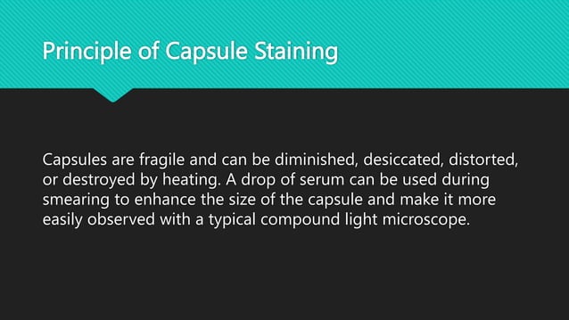 capsule staining | PPTX | Science