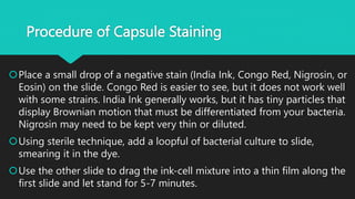 capsule staining | PPTX | Science