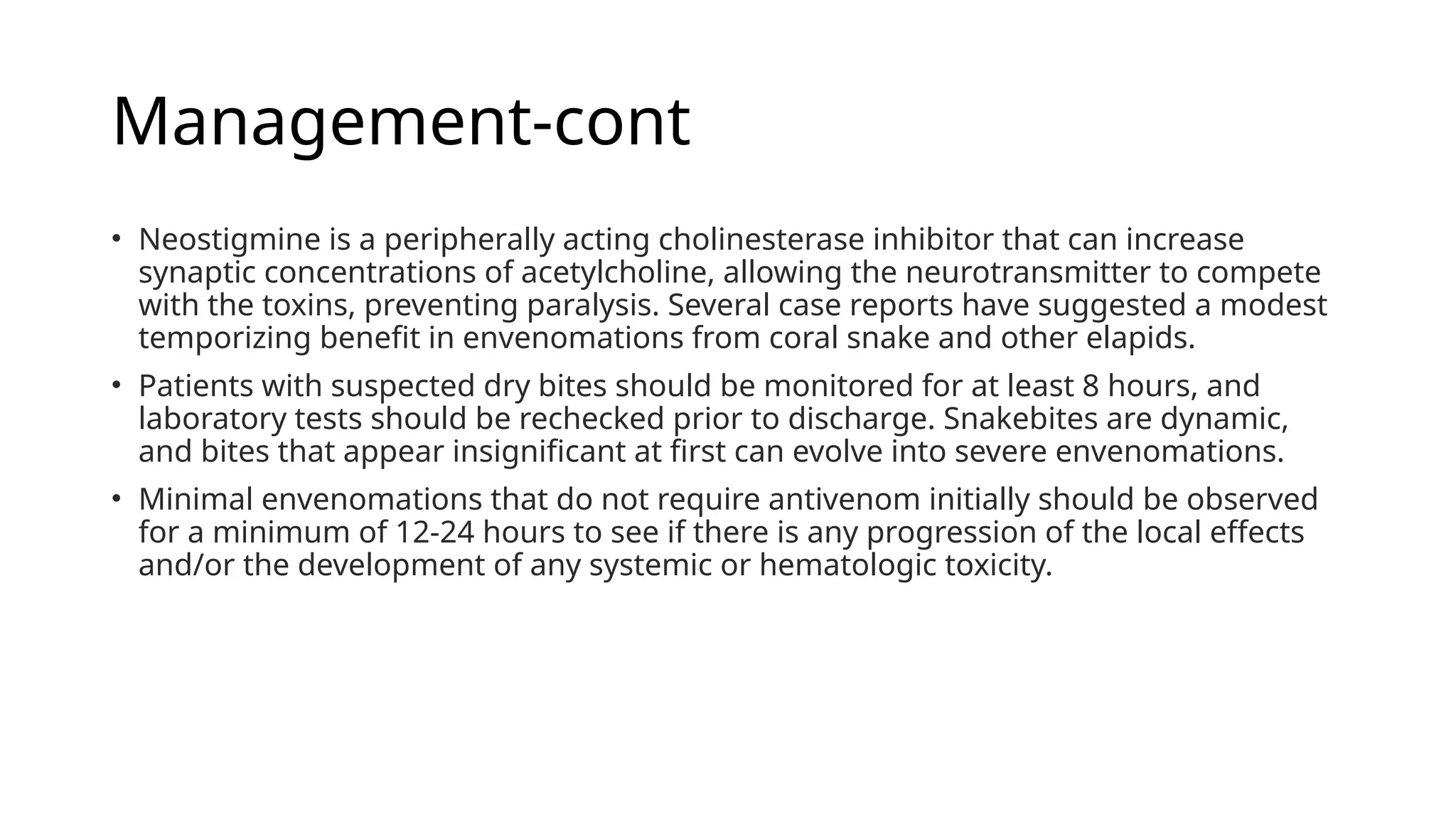 MANAGEMENT OF SNAKE BITE IN ACCIDENT AND EMERGENCY DEPT | PPTX