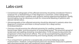 MANAGEMENT OF SNAKE BITE IN ACCIDENT AND EMERGENCY DEPT | PPTX