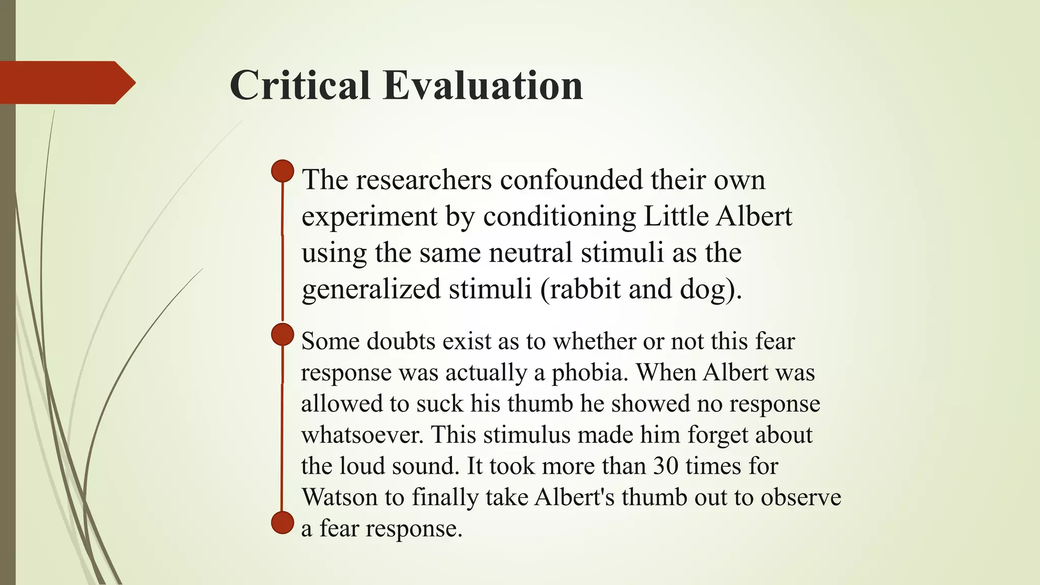 The Little Albert Experiment | PPTX