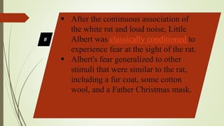 The Little Albert Experiment | PPTX