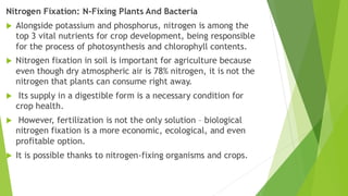 NITROGEN FIXATION SOIL AND AGRICULTURAL MICROBIOLOGY | PPT