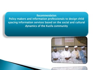 UTILIZATION OF CHILD SPACING INFORMATION AMONG CHILD-BEARING WOMEN IN ...