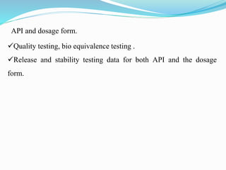 cmc [ chemistry manufacturing control ] | PPTX