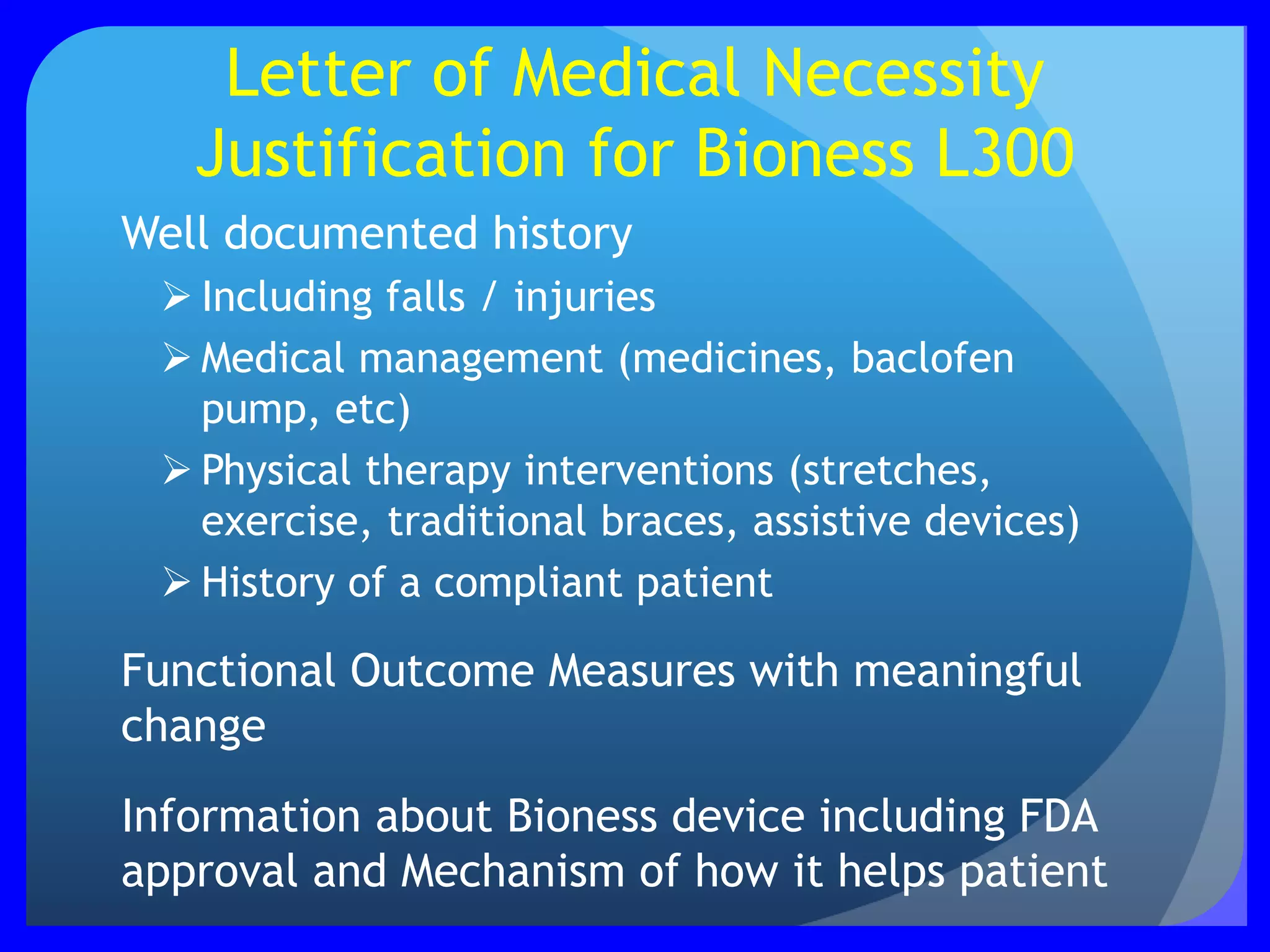 Presentation 225 b linda cates use of bioness l300 functional ...