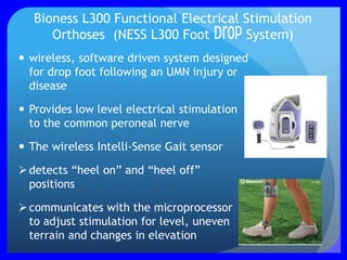 Presentation 225 b linda cates use of bioness l300 functional ...