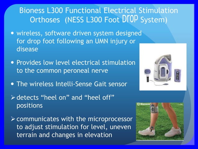 Presentation 225 b linda cates use of bioness l300 functional ...