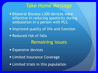 Presentation 225 b linda cates use of bioness l300 functional ...