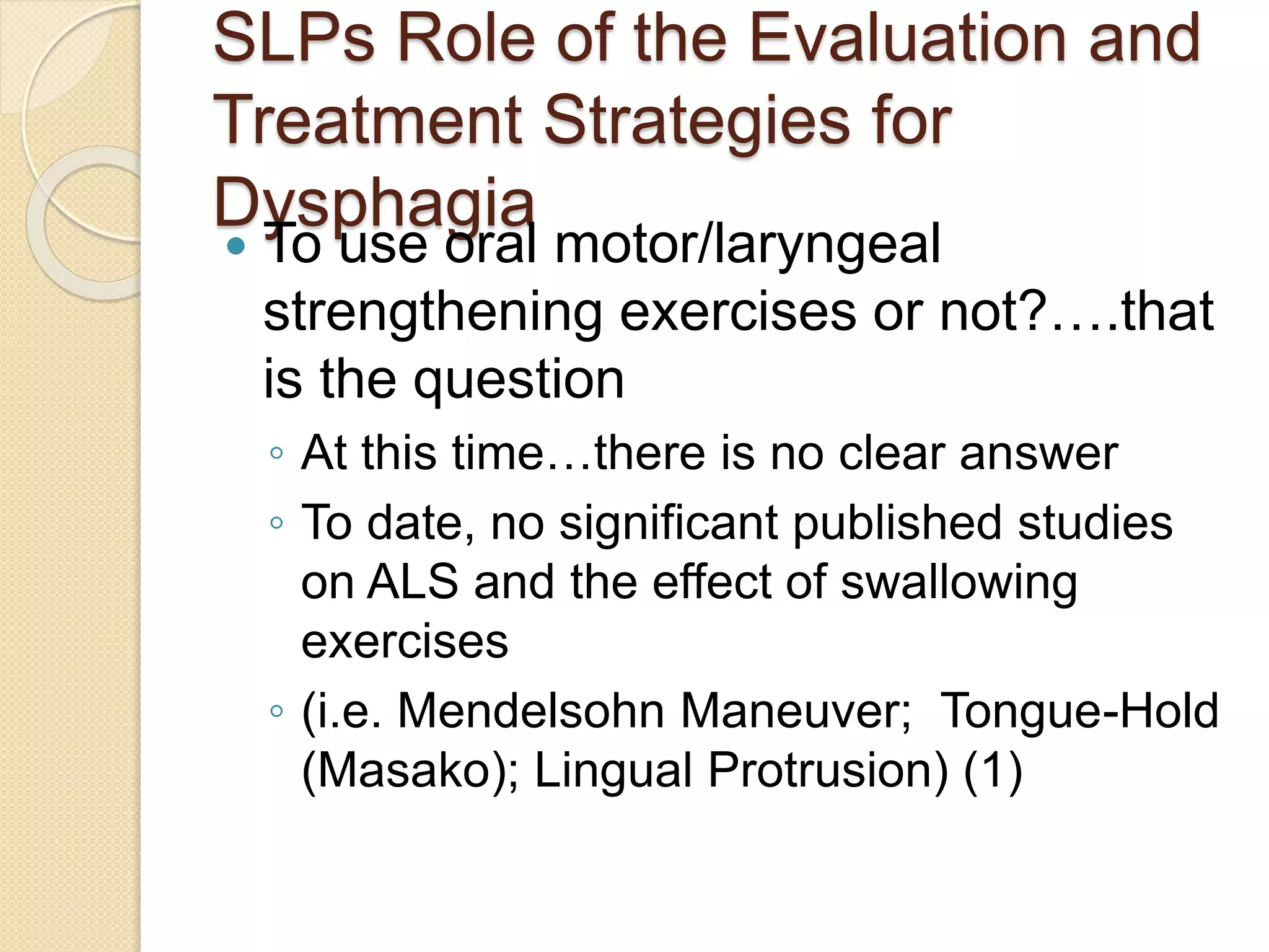 Presentation 228 denise epps neurogenic dysphagia- role of slp in ...