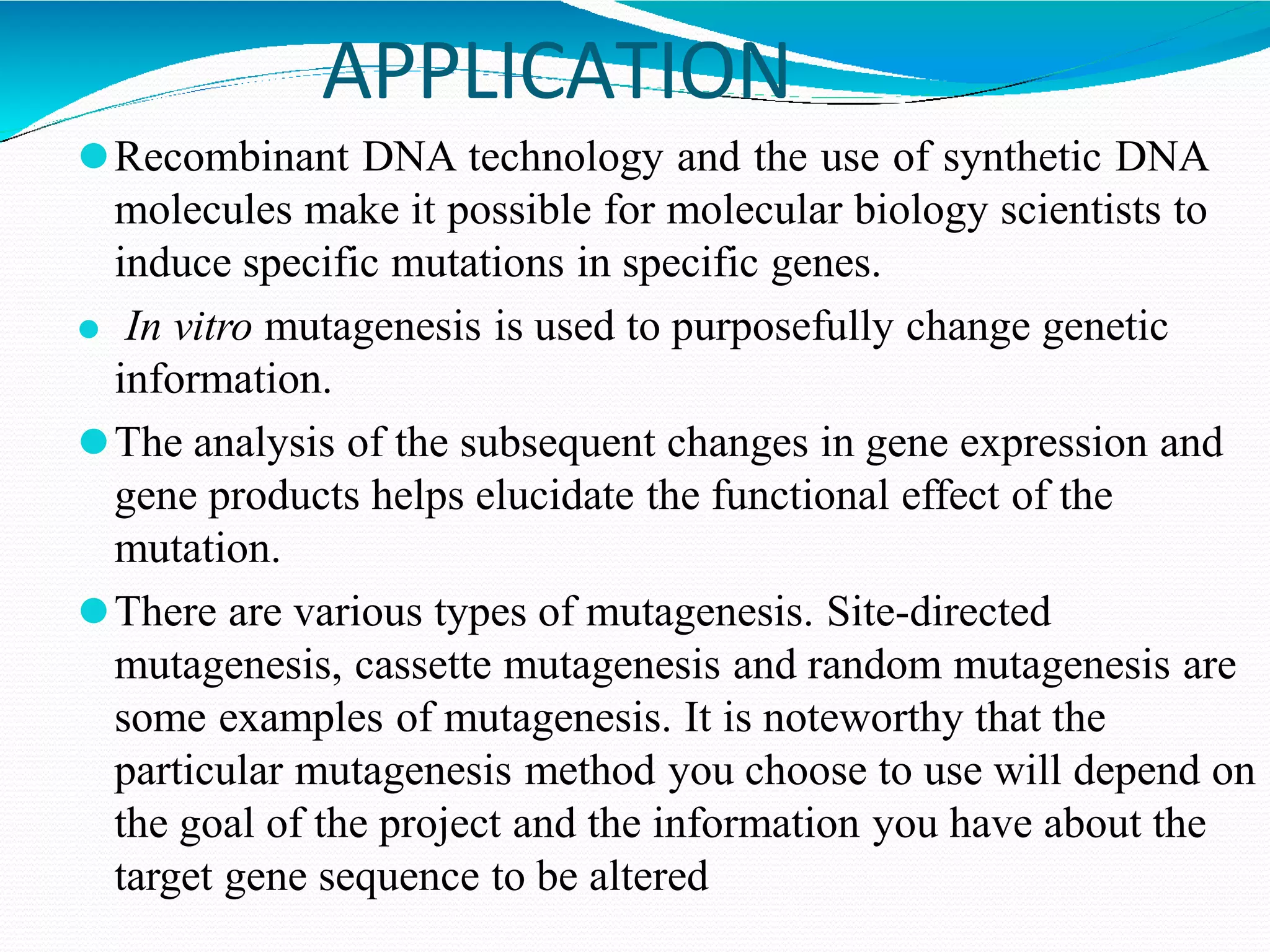 Mutagenesis | PPTX