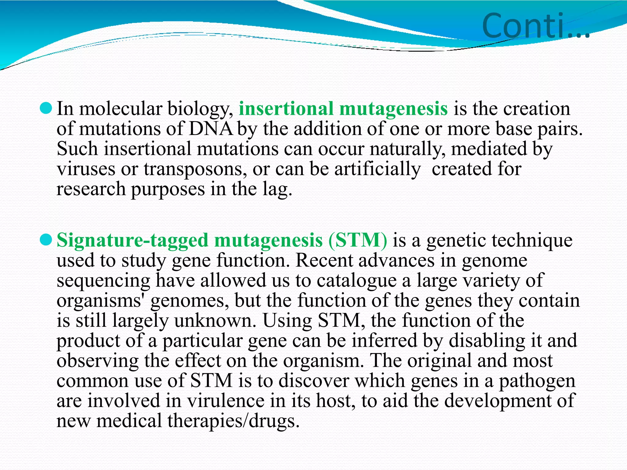 Mutagenesis | PPTX