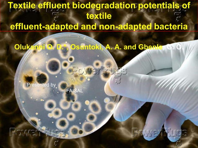 textile biodegradation | PPTX | Chemistry | Science