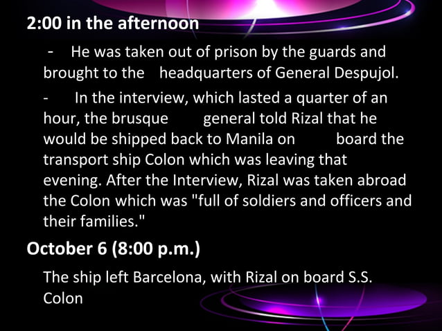 Rizal and other heroes/ heroines Chapter 23: last trip abroad (1896) | PPT