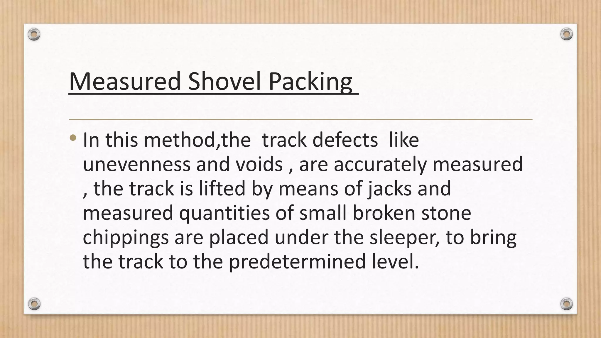 modern methods of railway track maintanence | PPTX