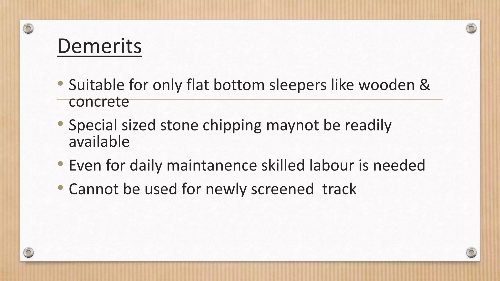 modern methods of railway track maintanence | PPTX