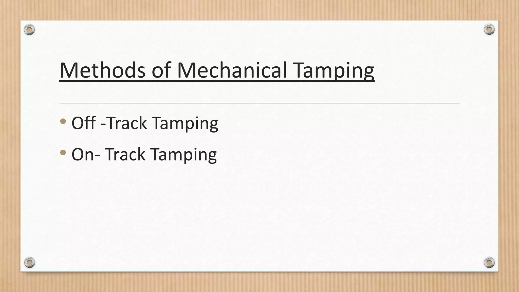 modern methods of railway track maintanence | PPTX