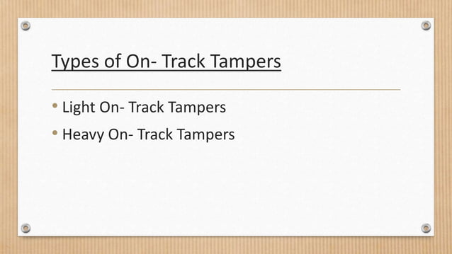 modern methods of railway track maintanence | PPTX | Rail Travel ...