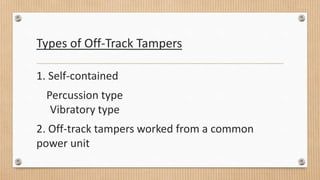 modern methods of railway track maintanence | PPTX