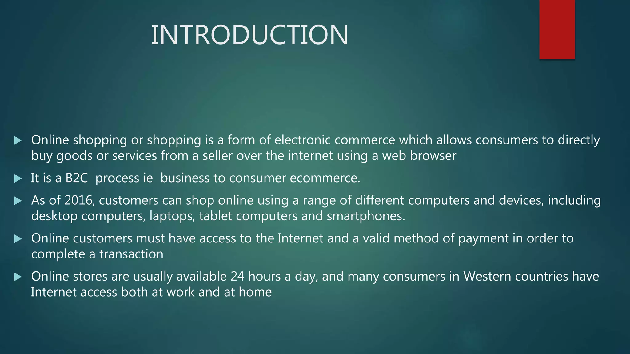 Online Shopping Project. | PPTX