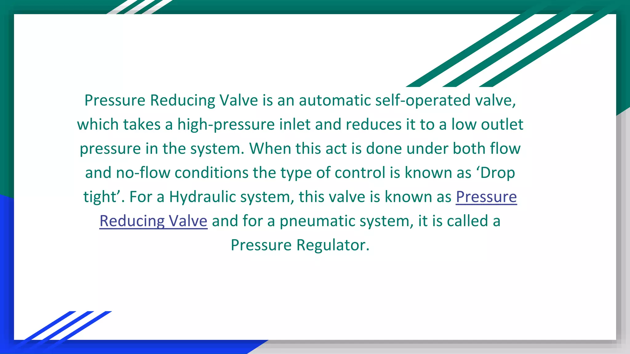 Pressure Reducing Valve: A Guide to Types, Applications, and Benefits ...